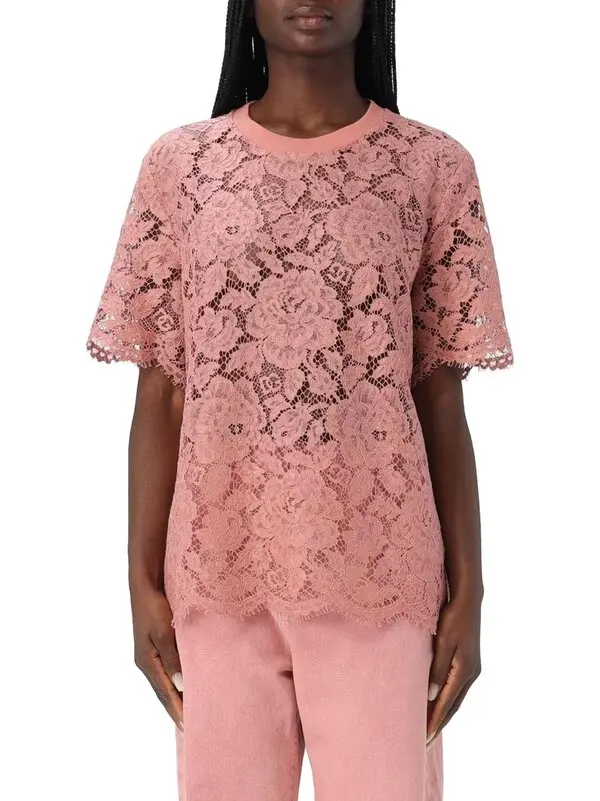 Dolce & Gabbana Lace T-shirt - Pink