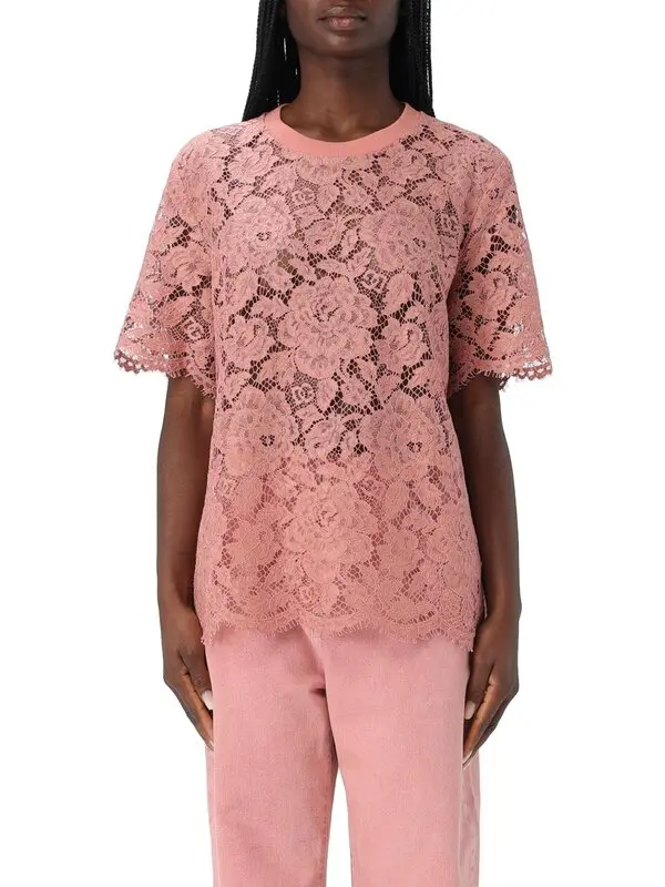 Dolce & Gabbana Lace T-shirt - Pink