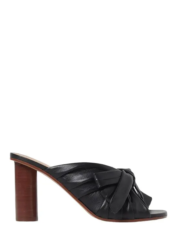 JW Anderson Heeled Sandals With Knot Detailing - Black