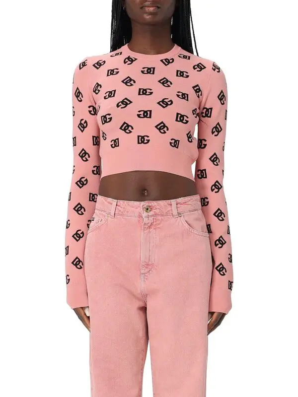 Dolce & Gabbana Printed Sweater - Pink