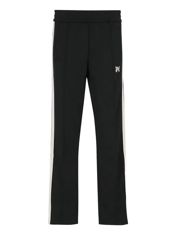 Palm Angels Monogram Piquet Track Pants /off White - Black