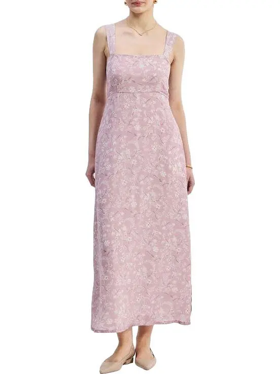 REISTOR Floral Maxi Dress - Blossom Blush