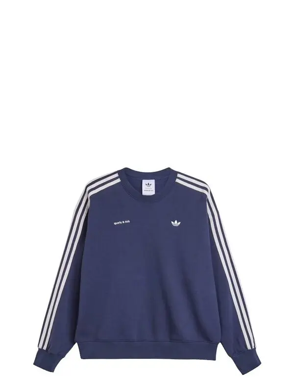 Adidas X Sporty & Rich Sweatshirt - Night Navy Blue