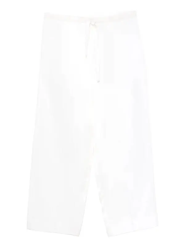 FORTE_FORTE Satin Trousers - White