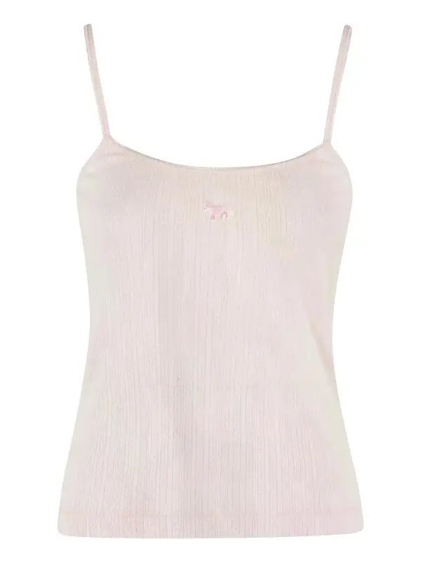 Maison Kitsuné Logo-patch Top - Pink
