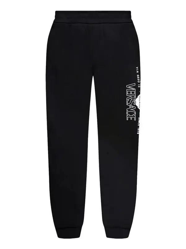 Versace Logo-print Leggings - Black