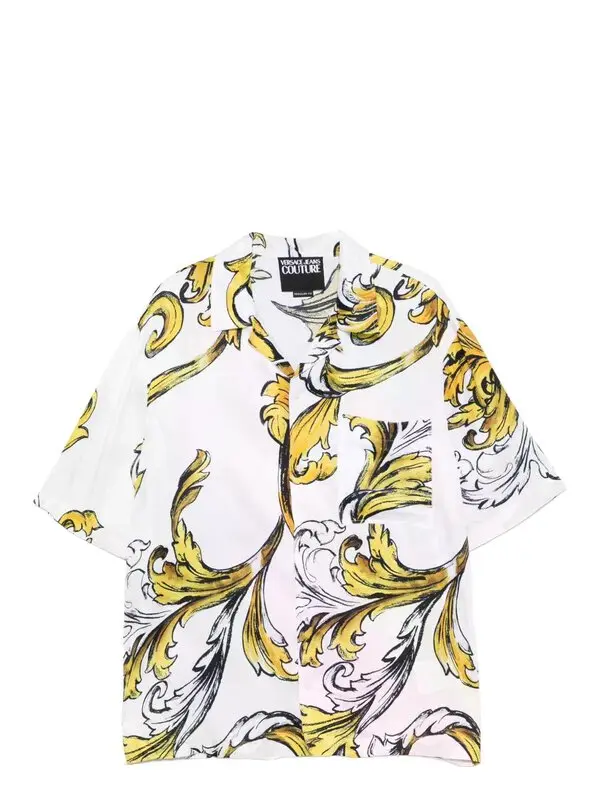 Versace Outline Barocco Shirt - White