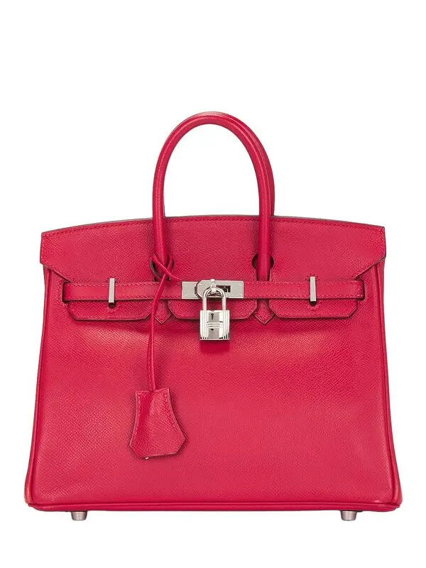 Hermès Veau Epsom Birkin 25 Handbag - Rouge Casaque
