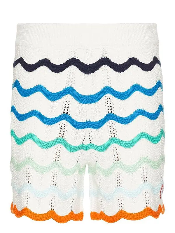 Casablanca Gradient Texture Shorts - Wave