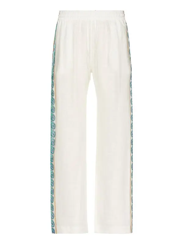Casablanca Drawstring Trousers - Greco Wave