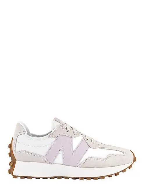 NEW BALANCE 327 Suede And Leather Low-top Trainers - Sea Salt Pink
