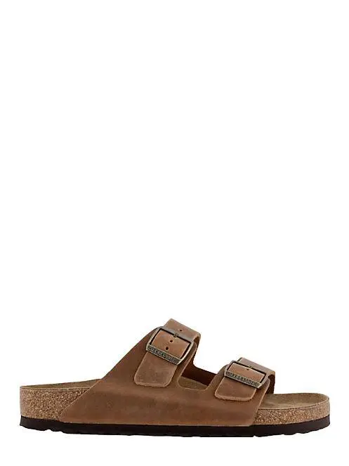 BIRKENSTOCK Arizona Two-strap Suede Sandals - Oiled Cognac
