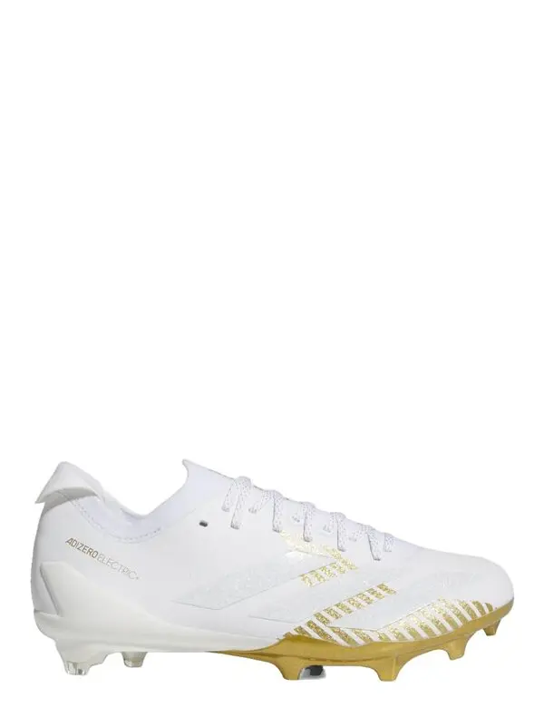 Adidas Adizero Electric + Ii Football Cleats - Cloud White / Cloud White / Gold Metallic