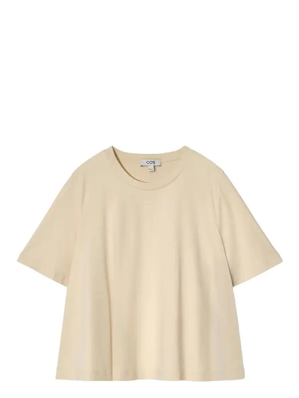 Cos Relaxed Trapeze T-shirt - Yellow