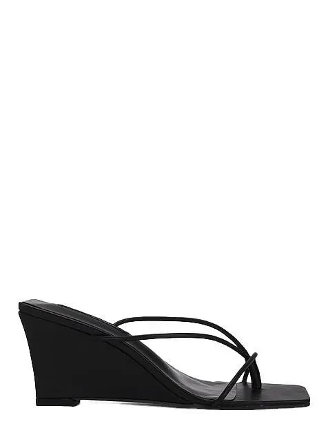 TONY BIANCO Gretta Wedge Sandals - Black