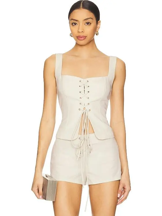 BY.DYLN Emmeline Top - Beige