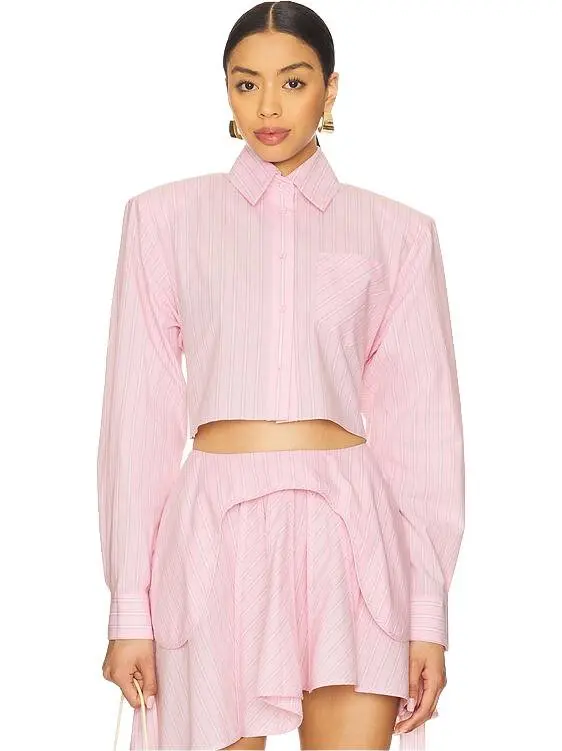 AKNVAS Randall Long Sleeve Top - Blush Stripe