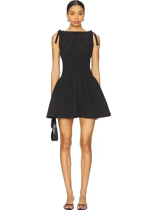 Amanda Uprichard Riviera Mini Dress - Black