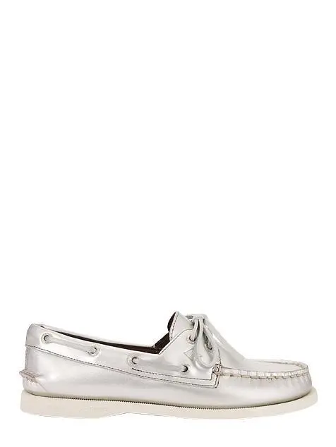 Sperry Ao 2-eye Metallic Loafer - Silver