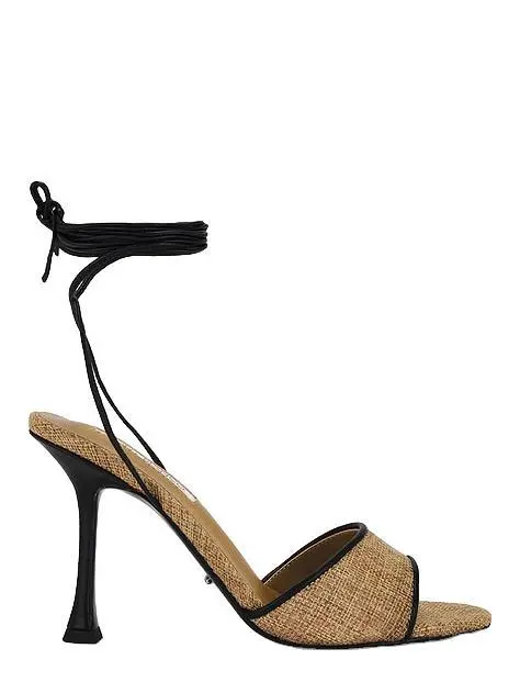 TONY BIANCO Lamar Stiletto Heel - Natural Hessian & Black