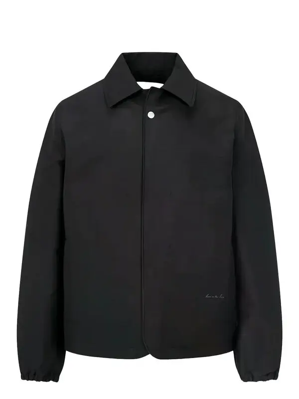 MAN ON THE BOON. On The Boon Snap-button Coach Jacket - Black
