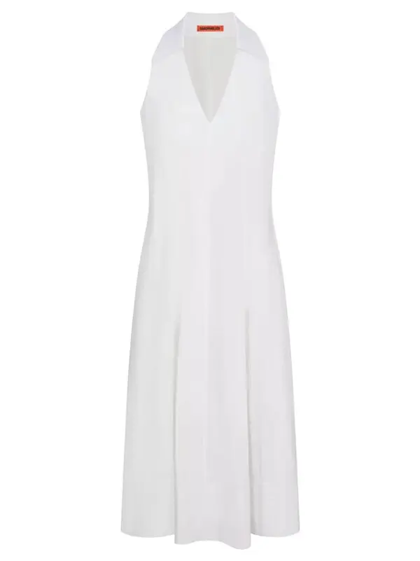 SIMONMILLER Nava Poplin Midi Dress - White