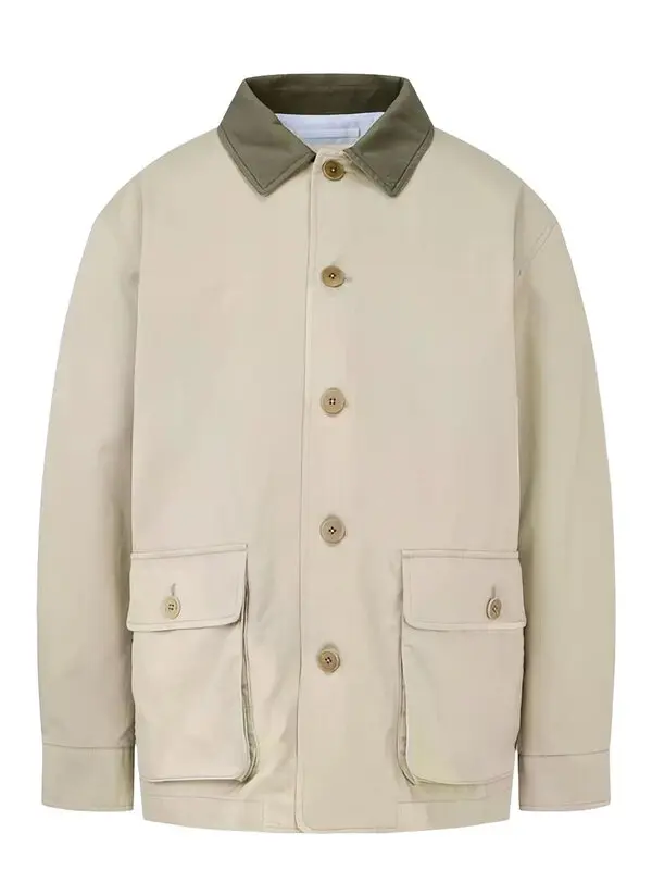 MAN ON THE BOON. On The Boon Cotton Jacket - Neutrals