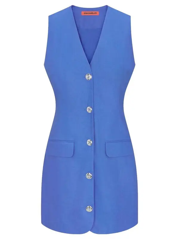 SIMONMILLER Carob Mini Dress - Blue