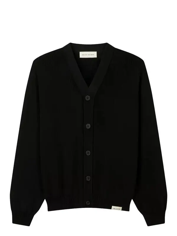 MAN ON THE BOON. On The Boon Drop-shoulder Cardigan - Black