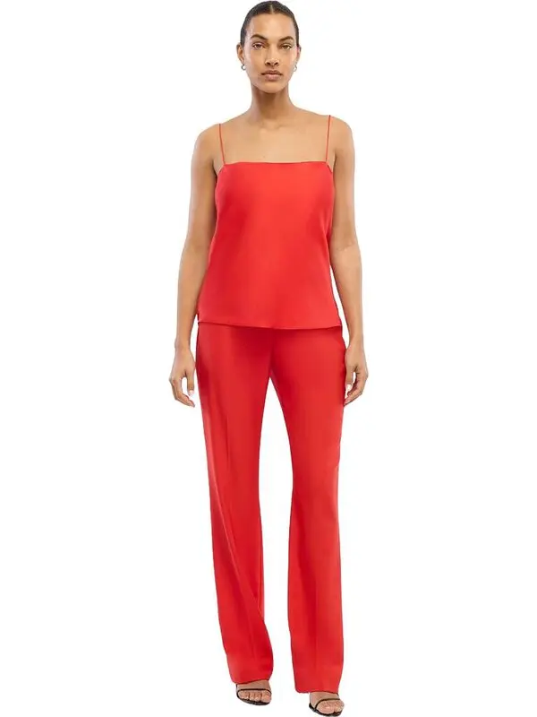 Another Tomorrow Silk Camisole - Red