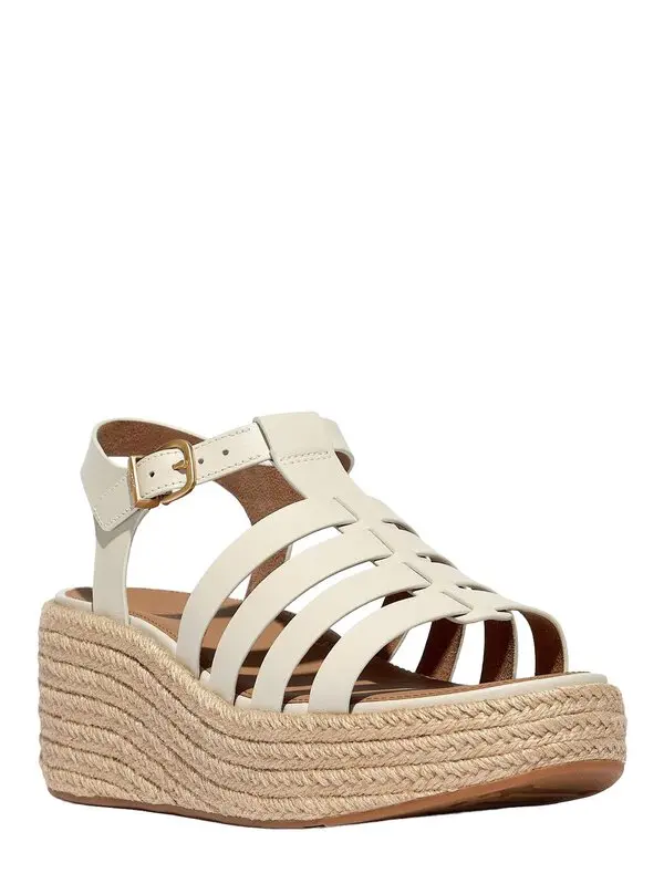 Fitflop Espadrille Platform Wedge Sandal - Paris Beige