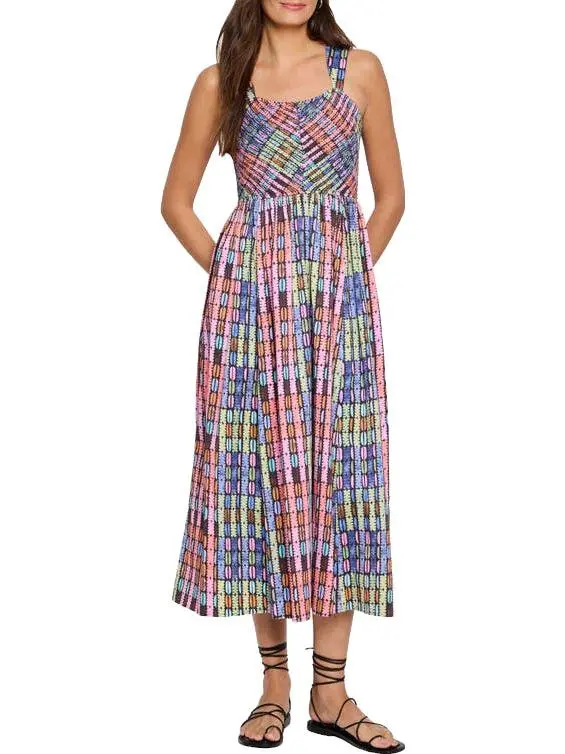NIC+ZOE Sarah Rainbow Macaroon Maxi Dress - Pink Multi