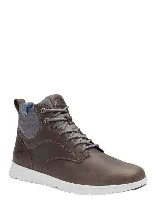 Timberland Parker Street High-top Sneakers - Dark Grey Full Grain