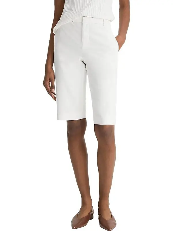Vince Mid Rise Chino Shorts - Off White
