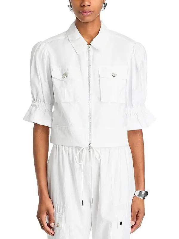Cinq À Sept Holly Parachute Jacket - White