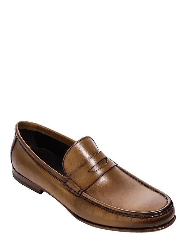 To Boot New York Clapton Penny Loafers - Tobacco