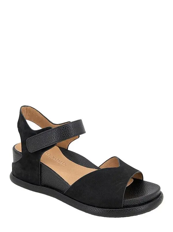 KENNETH COLE Jalleen Sandals - Black Nubuck