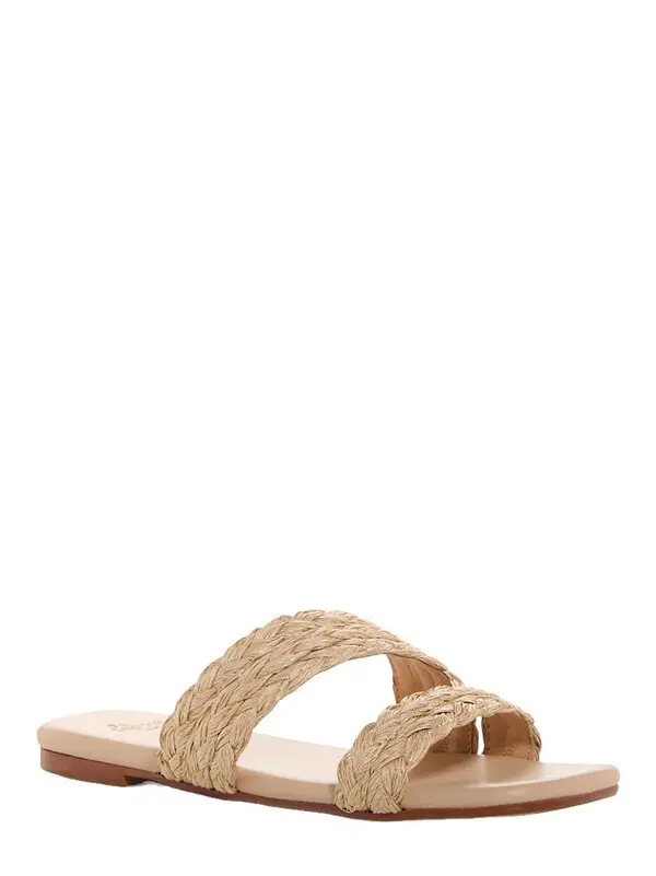 CastaÑer Paz Woven Slide Sandals - Natural