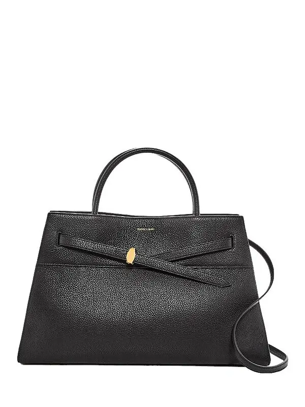 Veronica Beard Large Dash Leather Tote - Black