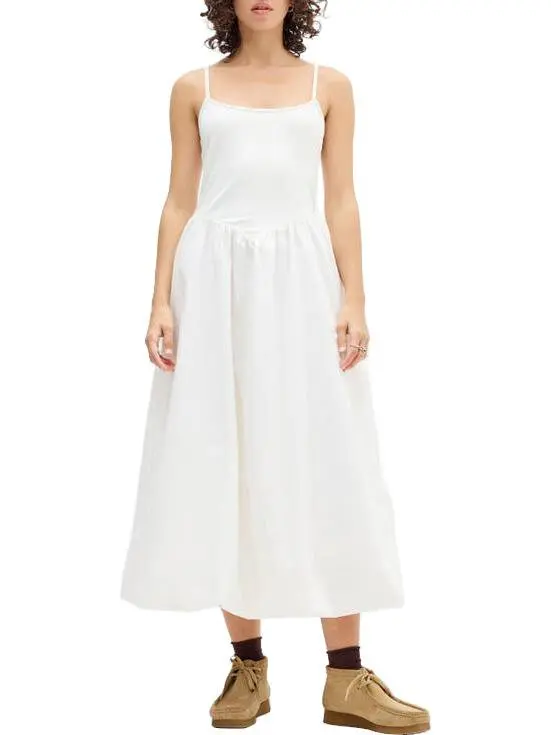 BDG URBAN OUTFITTERS Eden Sleeveless Midi Dress - White
