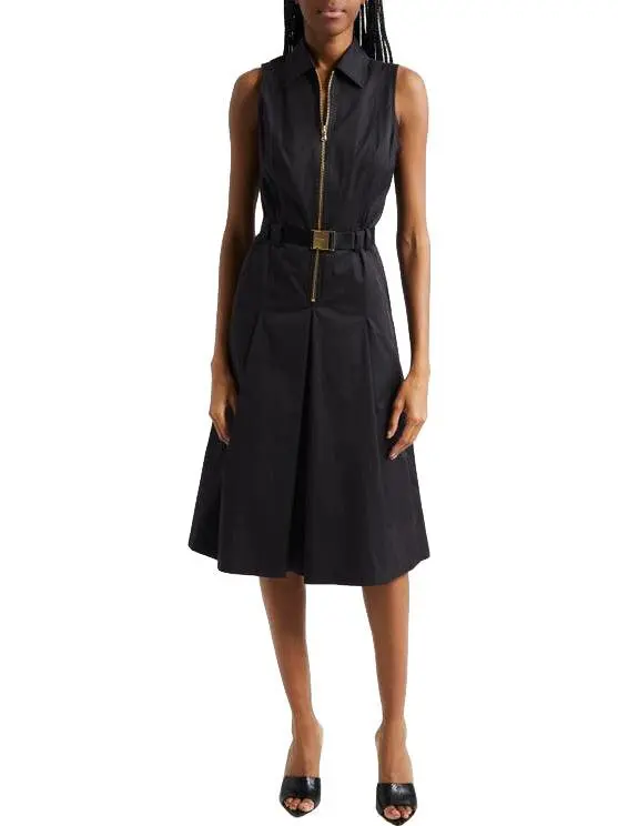 L'Agence Kylo Belted Shirtdress - Black