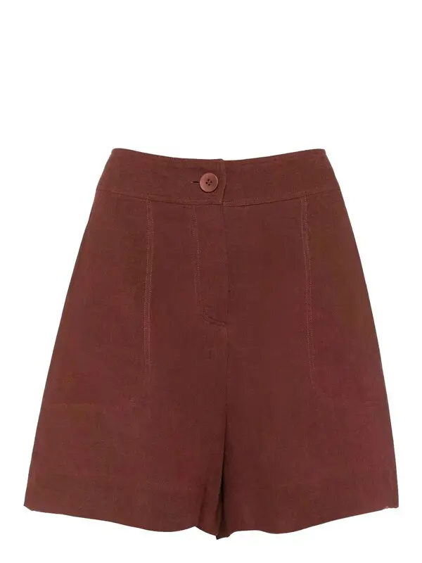 ERES High-waisted Shorts - Brown
