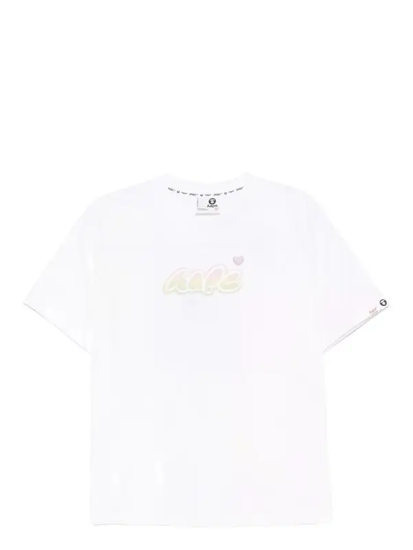 A BATHING APE Aape * Logo-print T-shirt - White