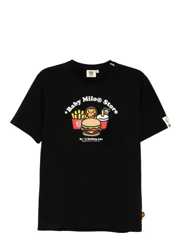 A BATHING APE Baby Milo® Store Graphic-print T-shirt - Black