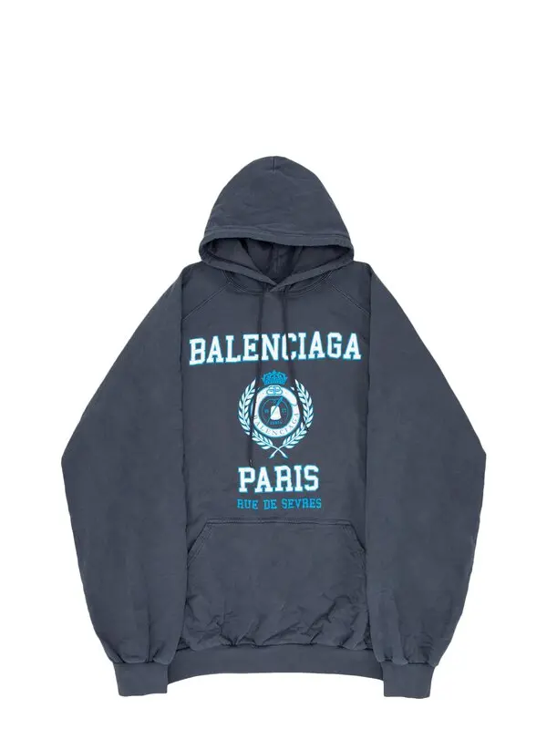 Balenciaga Oversized Hoodie - Blue