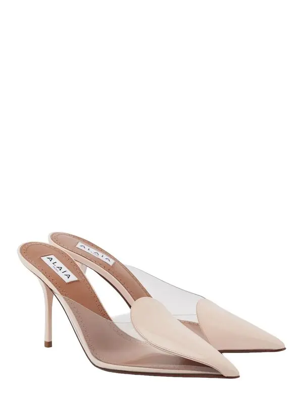 Alaïa Le Cœur Abstrait 90 Mules - Pink