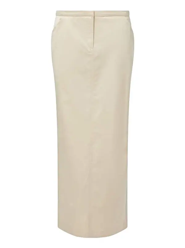 TOTEME Cotton-blend Satin Maxi Skirt - White