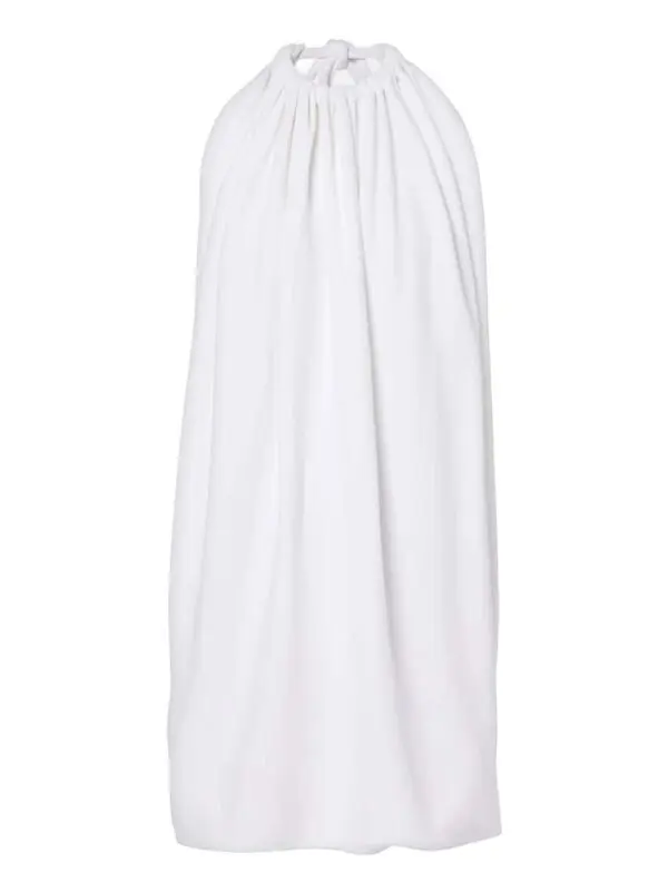 Sportmax Arizona Draped Halterneck Minidress - White