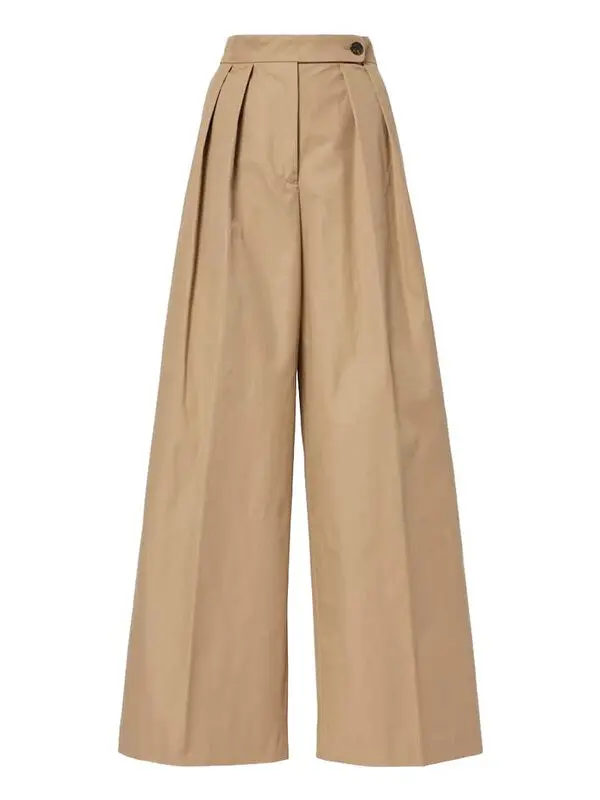 Dries Van Noten Low-rise Wide-leg Pants - Beige