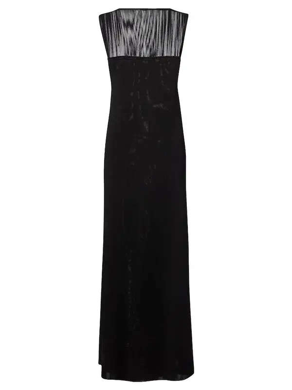Khaite Ruslan Maxi Dress - Black